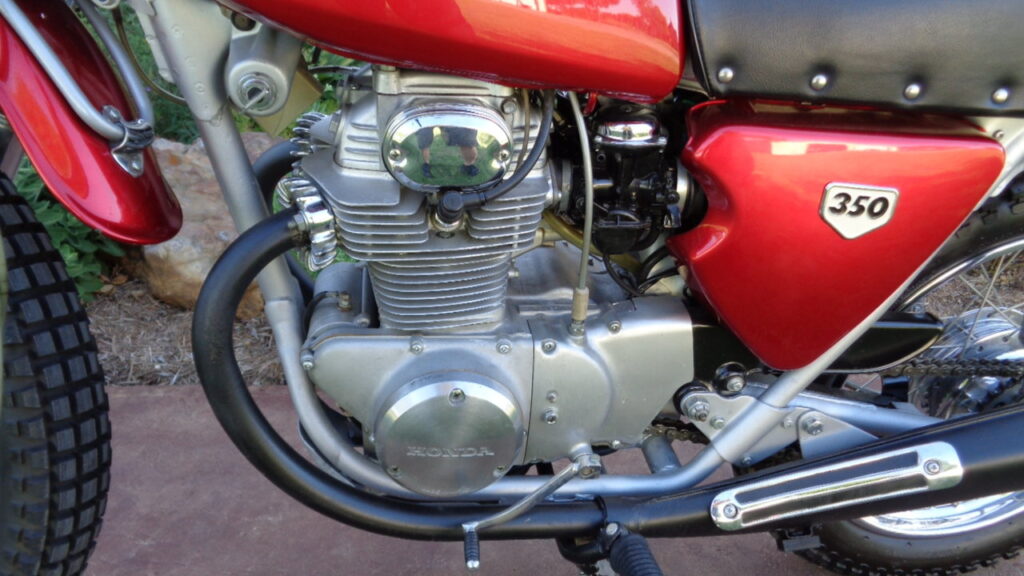 1970 Honda SL350 K0 - Candy Ruby Red - Restored - Marbles Motors