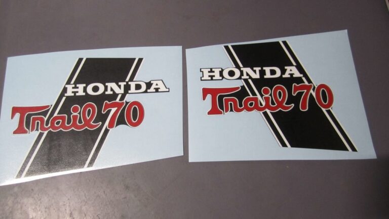 Honda CT70H K0 Frame Decals - Marbles Motors