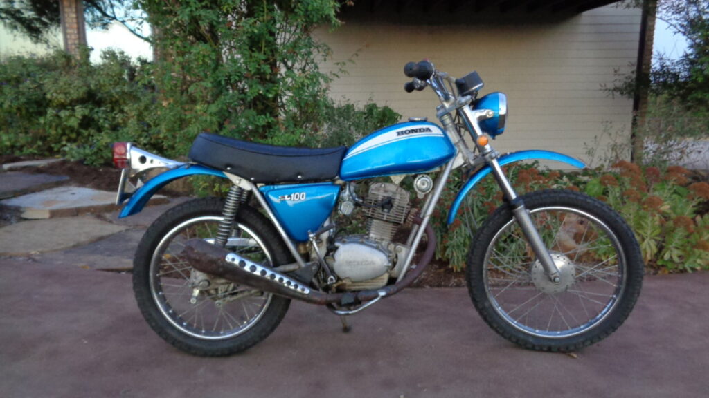 1971 Honda SL100 K1 Candy Sapphire Blue